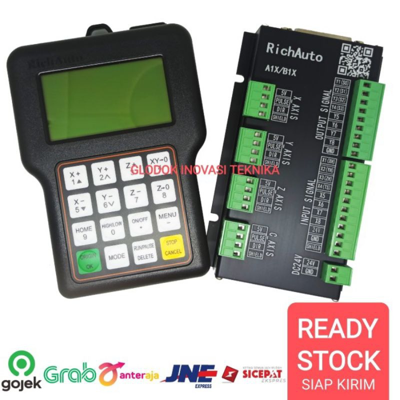 Jual DSP richauto rich auto A11 A11E A11S remote cnc router controller 3 axis | Shopee Indonesia