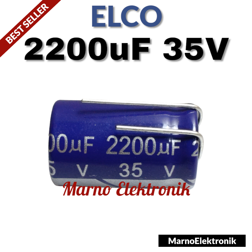 Jual CAPASITOR ELCO 2200UF 35V KAPASITOR ASLI ORIGINAL ORI | Shopee ...