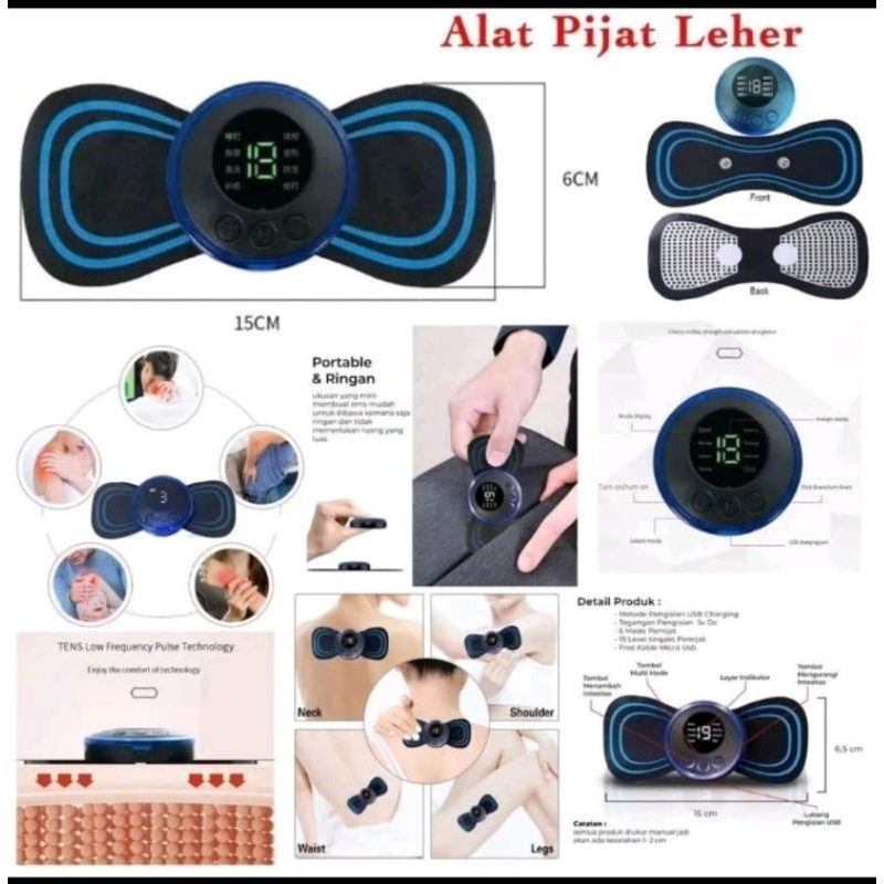 Jual Pijat Electric EMS Therapy Mesaager Body Leher Pijat Elektrik ...