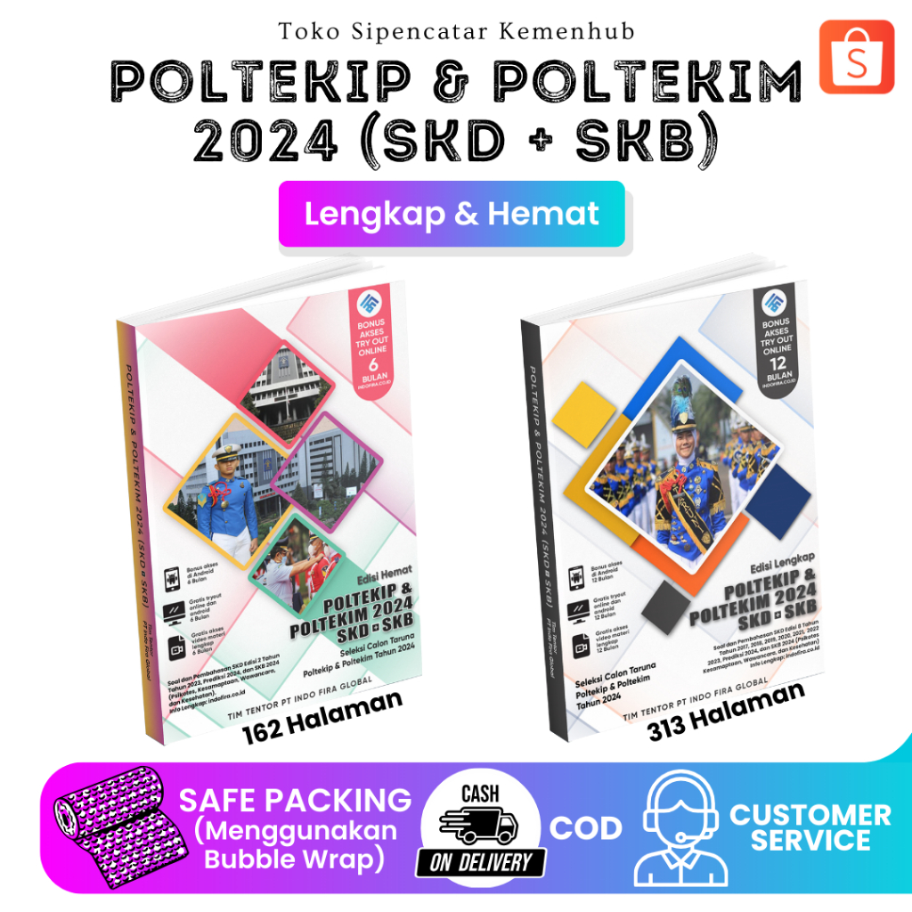 Jual Edisi Terbaru Buku POLTEKIP & POLTEKIM 2024 [SKD + SKB] (Edisi ...