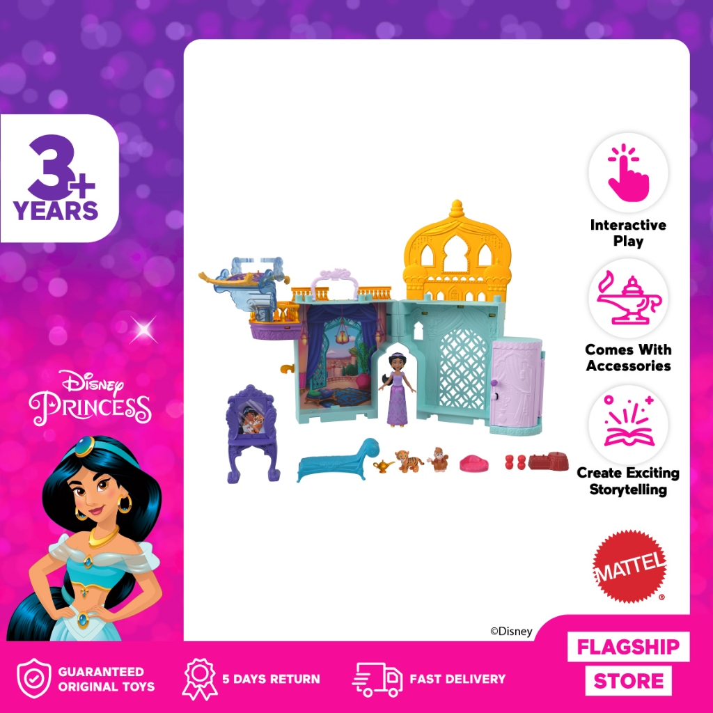 Jual Disney Princess Jasmine Stackable Castle Doll House Playset ...