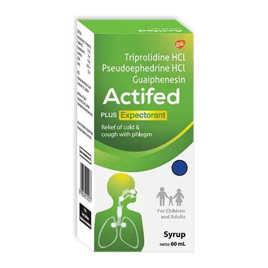 Jual ACTIFED PLUS EXPECTORANT 60 ML/OBAT FLU DAN BATUK BERDAHAK ...