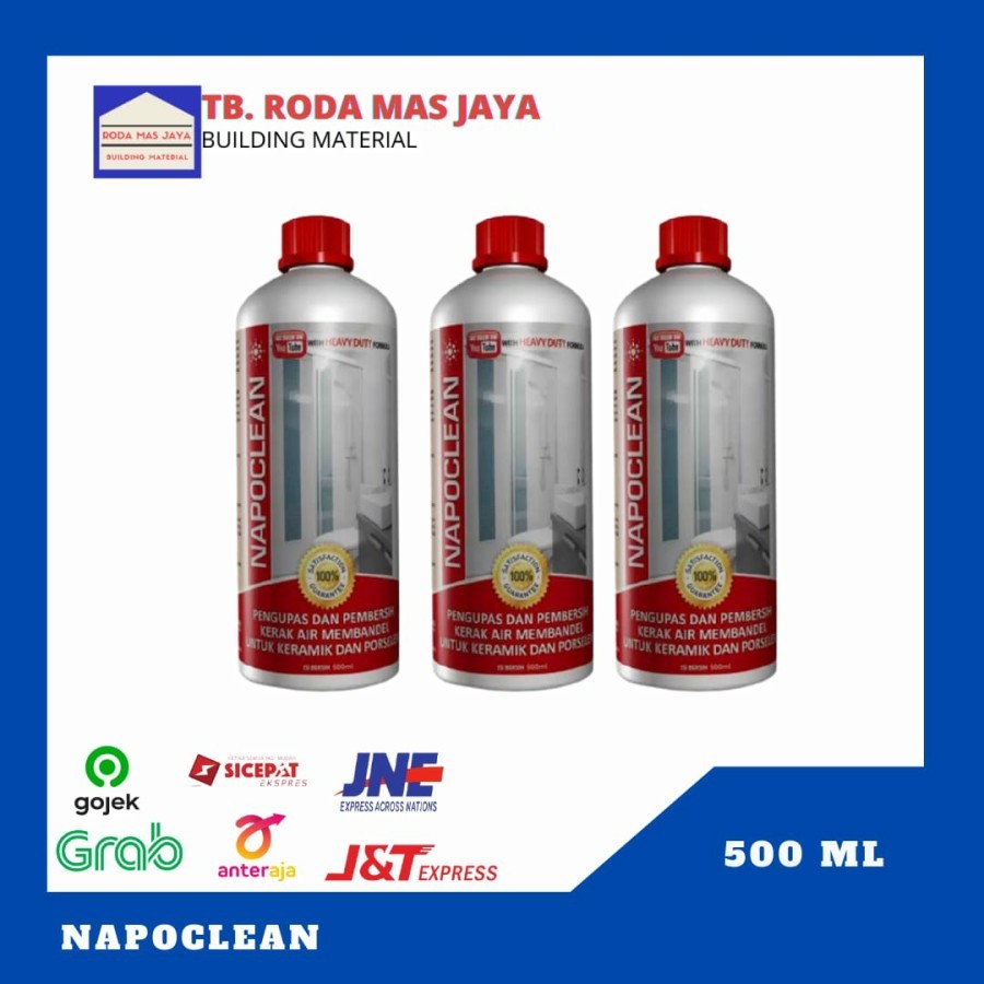 Jual Napo Clean/Pembersih Kerak Porselen/Penghilang Noda Keramik 500ml ...