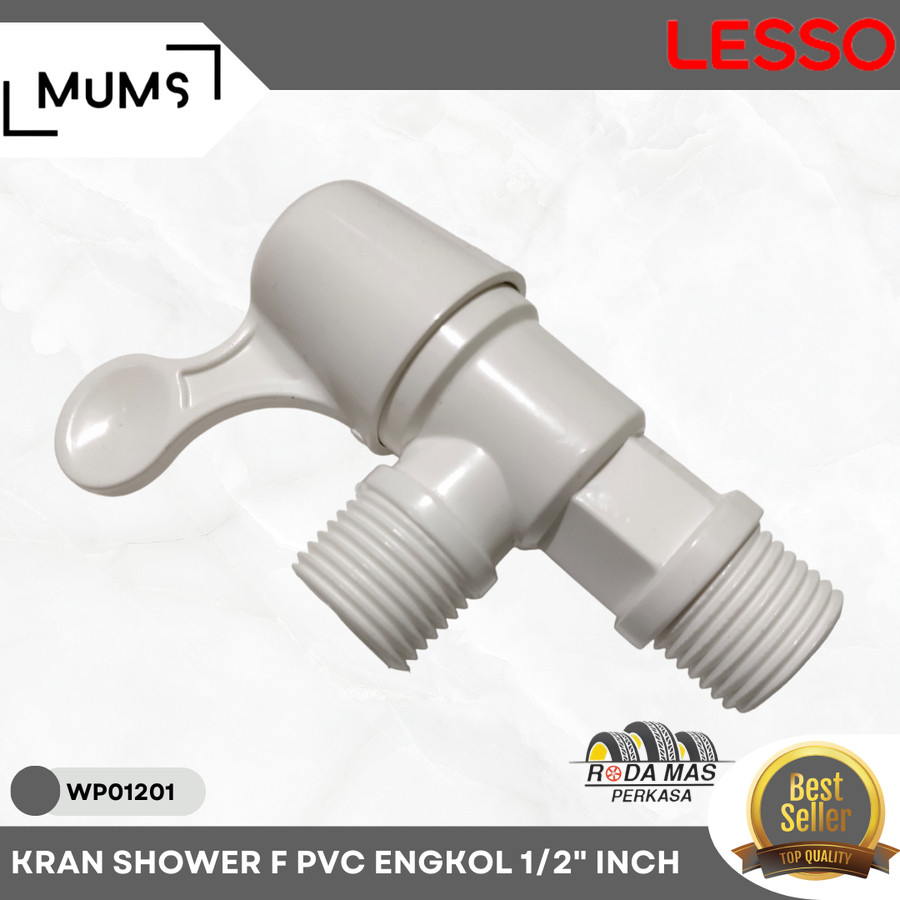 Jual Kran Jet Shower Closet F Engkol Pvc Lesso 1/2" Inch Keran Air ...