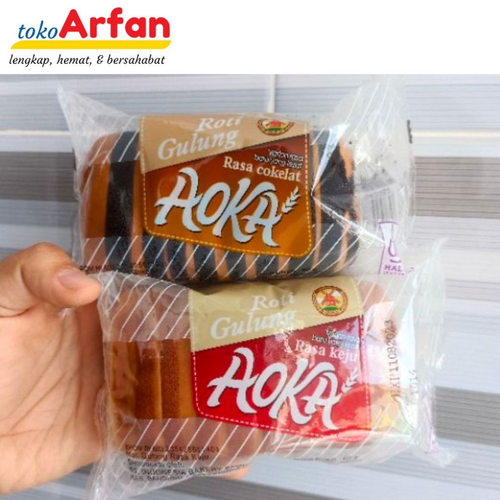 Jual Roti Gulung Aoka Murah 1 dus isi 60 Varian Lengkap | Shopee Indonesia