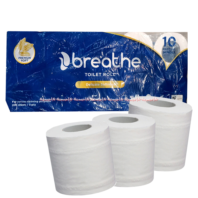 Jual Breathe Toilet Roll Delicate Softness 10pcs Kris Tisu Kamar Mandi ...