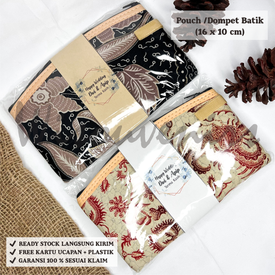 Jual Souvenir pernikahan Dompet batik khas jogja souvenir pouch batik 16 x 10 cm Part 9 | Shopee ...