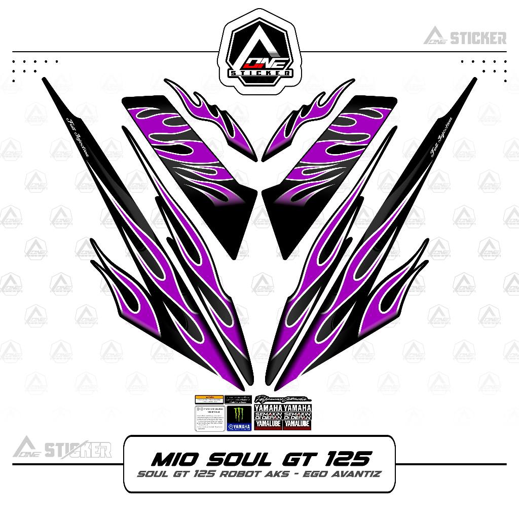 Jual Striping Mio Soul GT 125 Motif X23/Robot/Ego/Avantiz/Solariz/2012 ...