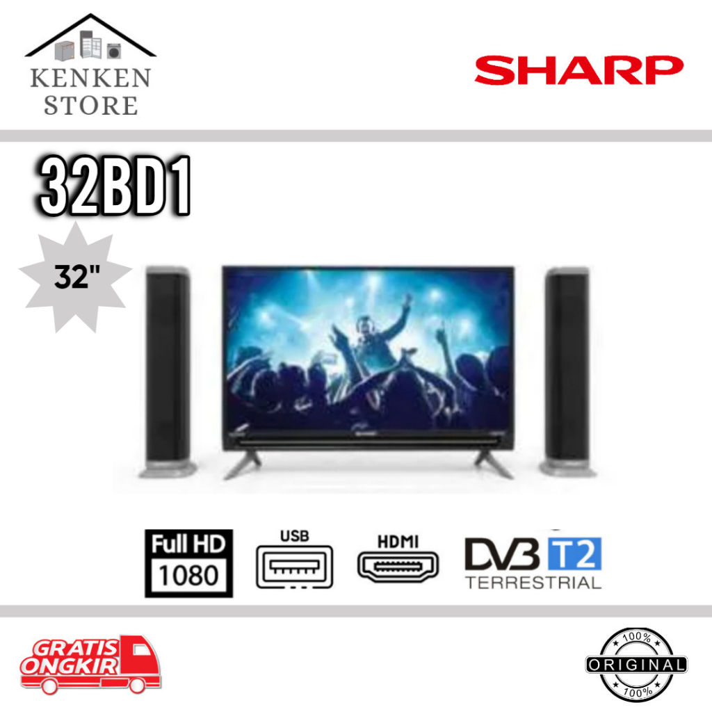 Jual TV LED DIGITAL SHARP 32BD1 32INCH | Shopee Indonesia