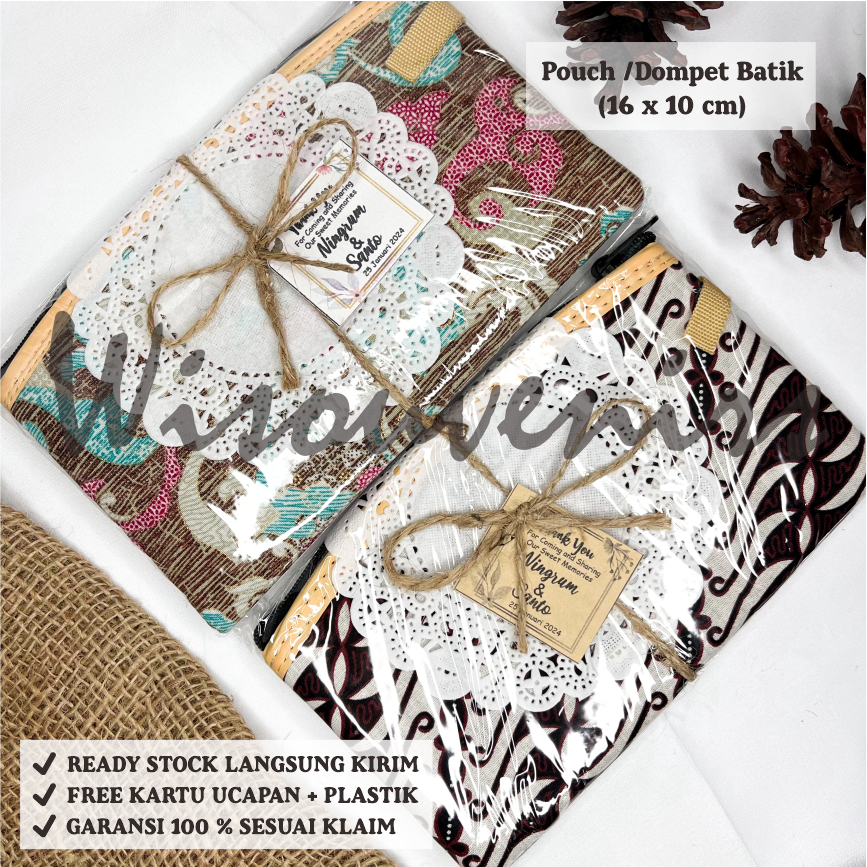 Jual Souvenir pernikahan Dompet batik khas jogja souvenir pouch batik 16 x 10 cm Part 12 ...