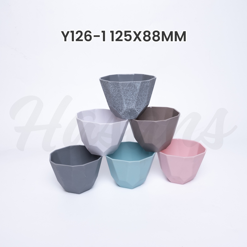 Jual Vas Bunga Minimalis / Vas Plastik Tebal / Vas Tanaman Bunga Aesthetic / Y126-1 125x88mm ...