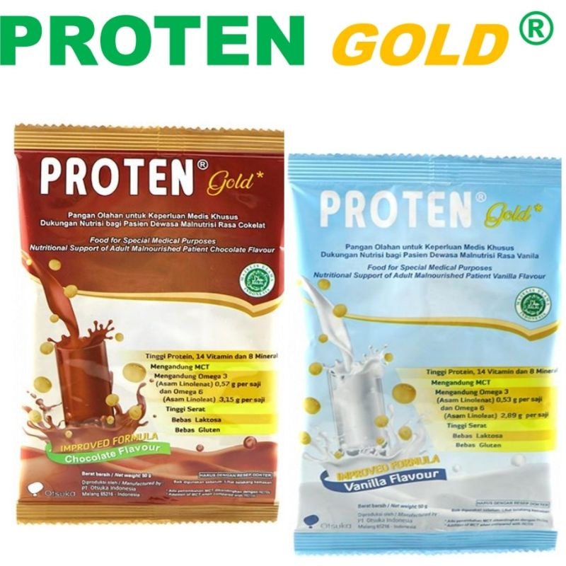 Jual Proten Gold Coklat Sachet 52 Gram Susu Kedelai Tinggi Protein ...