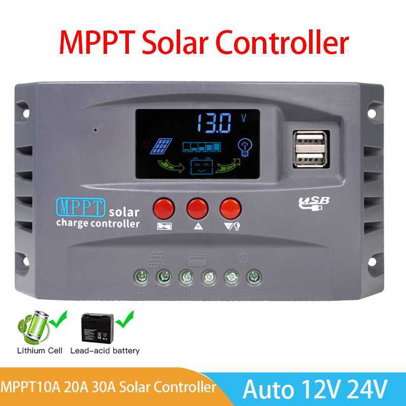 Jual HXC3 SCC MPPT 10A 20A 30A 30 Ampere Solar Charge Controller 2 USB ...
