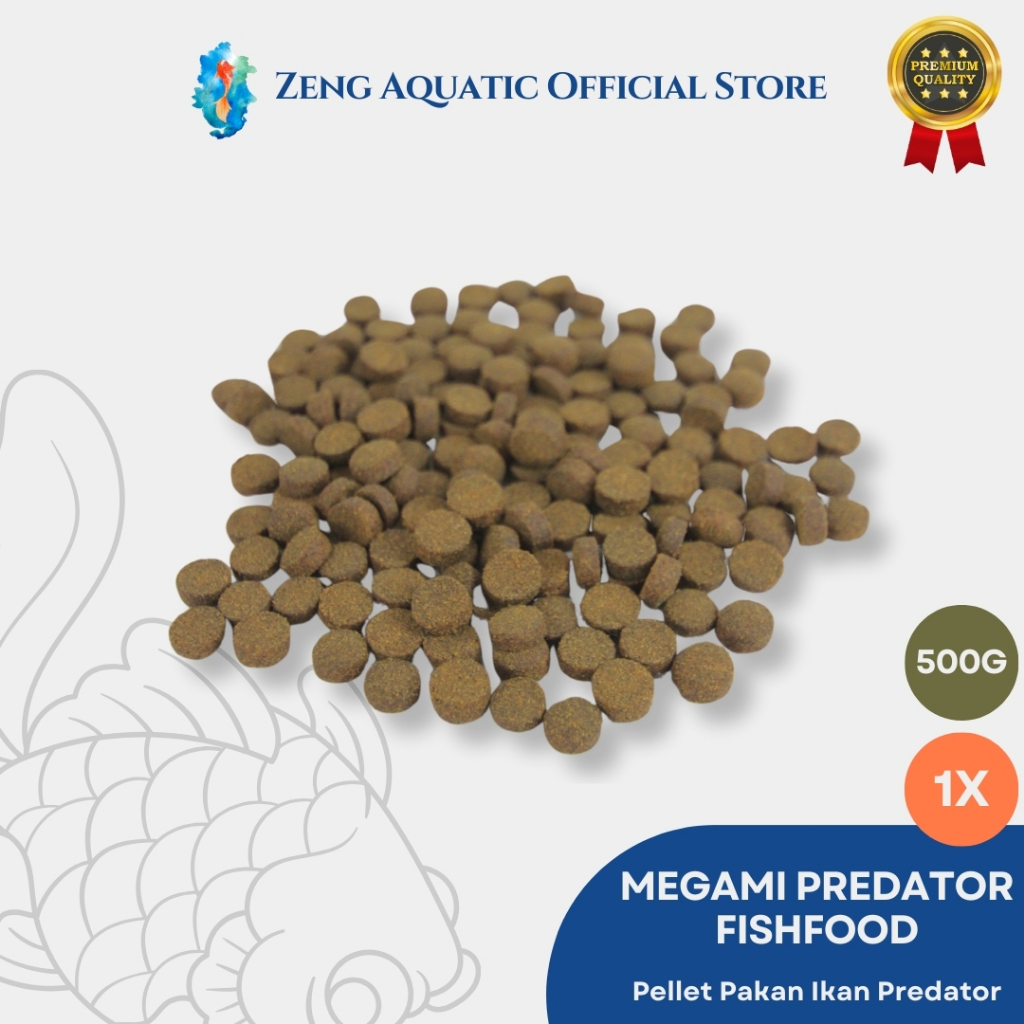Jual Megami Pelet Predator Tenggelam 7 Mm 500 G – Sinking High Protein ...
