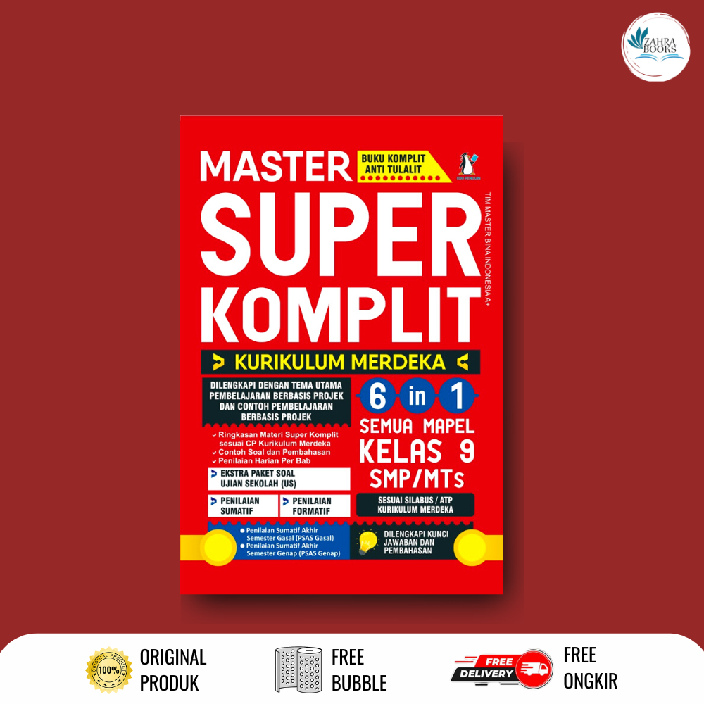 Jual Rangkuman Master Super Komplit Kelas 9 Smp Mts Kurikulum Merdeka