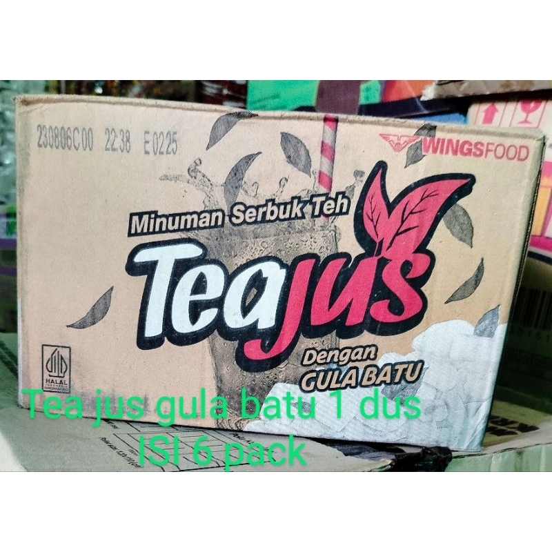 Jual TEA jus gula batu 1 dus isi 6 pack | Shopee Indonesia
