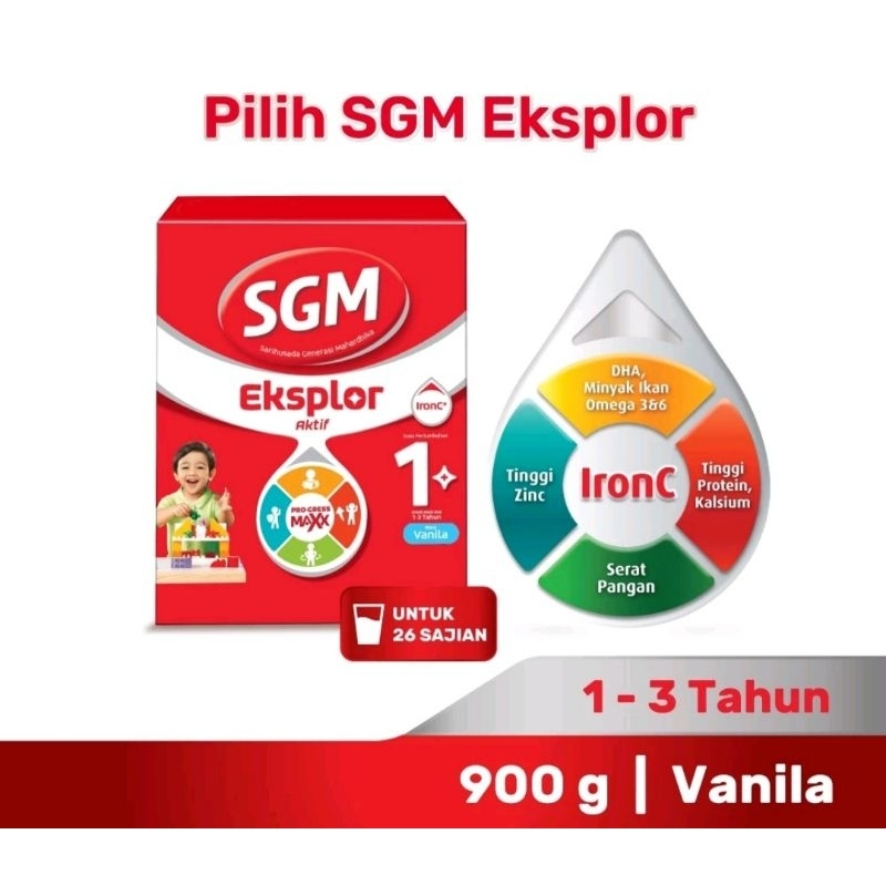 Jual SGM EKSPLOR 1 PLUS VANILA MADU 900 GR 1+ 900GR / SGM EKSPLOR 3+ VANILA 900g / SGM EKSPLOR 3 ...