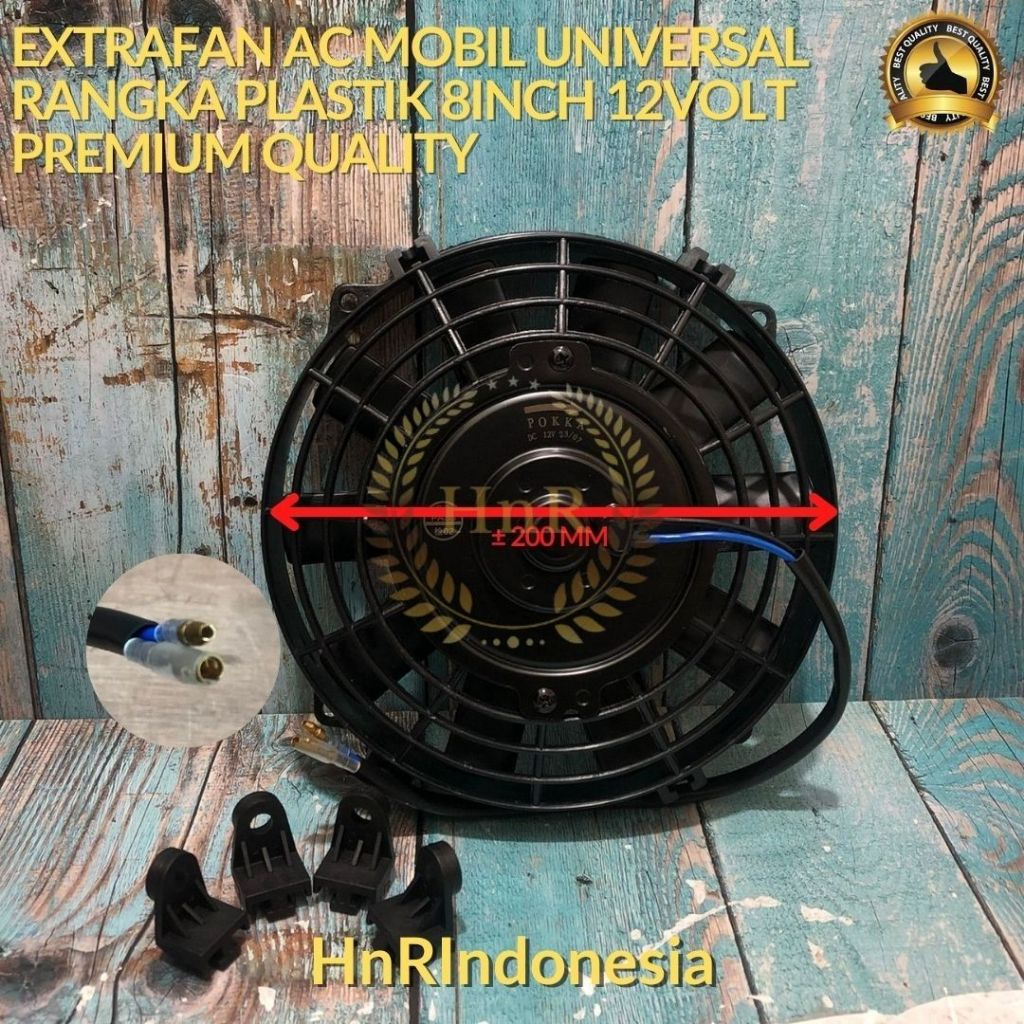 Jual Extrafan AC Mobil Universal Rangka Plastik 8 Inch 8" 8 INCI 12Volt ...