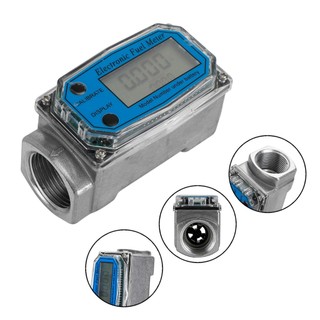 Jual Digital Turbine Flow Meter Turbin Display Lcd 1inch Fuel Fuelmeter ...