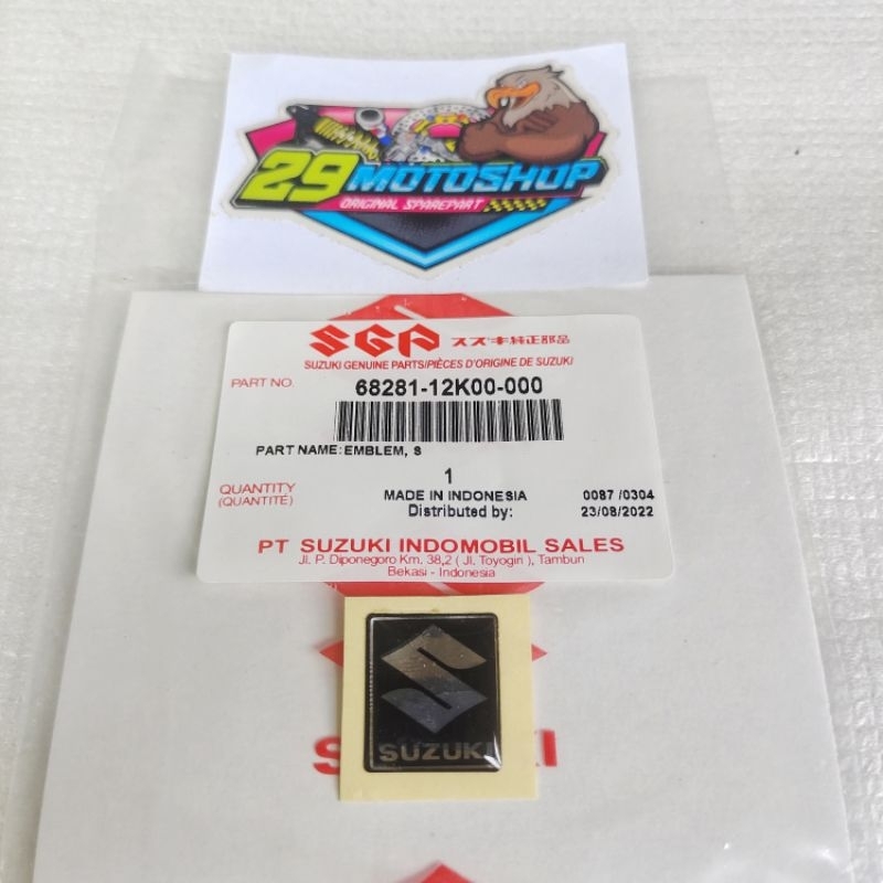 Jual Emblem Logo S Tutup Bagasi Satria Fu Fi Injeksi Original SGP ...