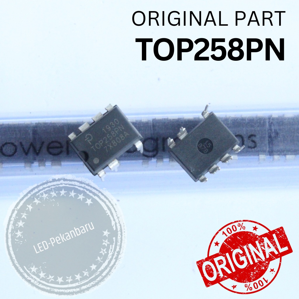 Jual ORIGINAL IC REGULATOR TOP258PN TOP258 PN IC TOP258P TOP 258 DIP ...