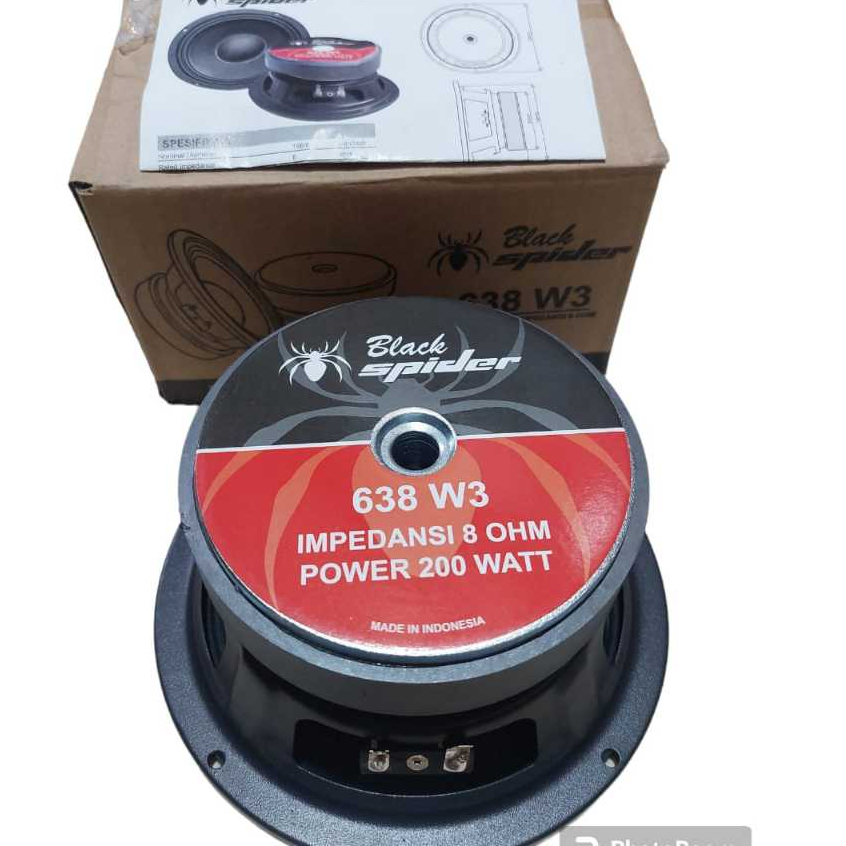Jual Spiker Speaker 6 inc BLACK SPIDER 638/Marcopollo Full Range Midle ...