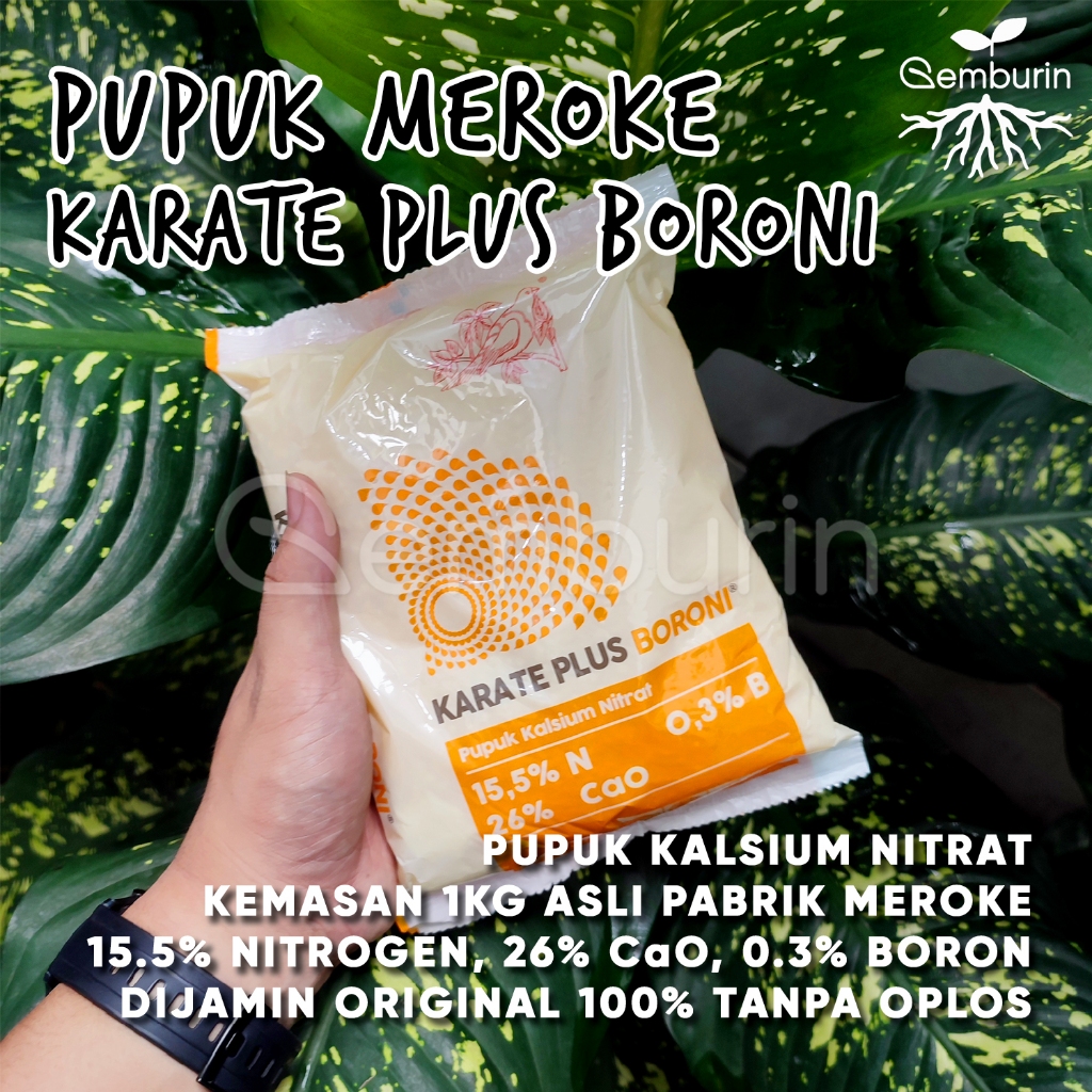 Jual Pupuk Meroke Karate Plus Boroni Kuning 1 kg Kemasan ASLI PABRIK ...