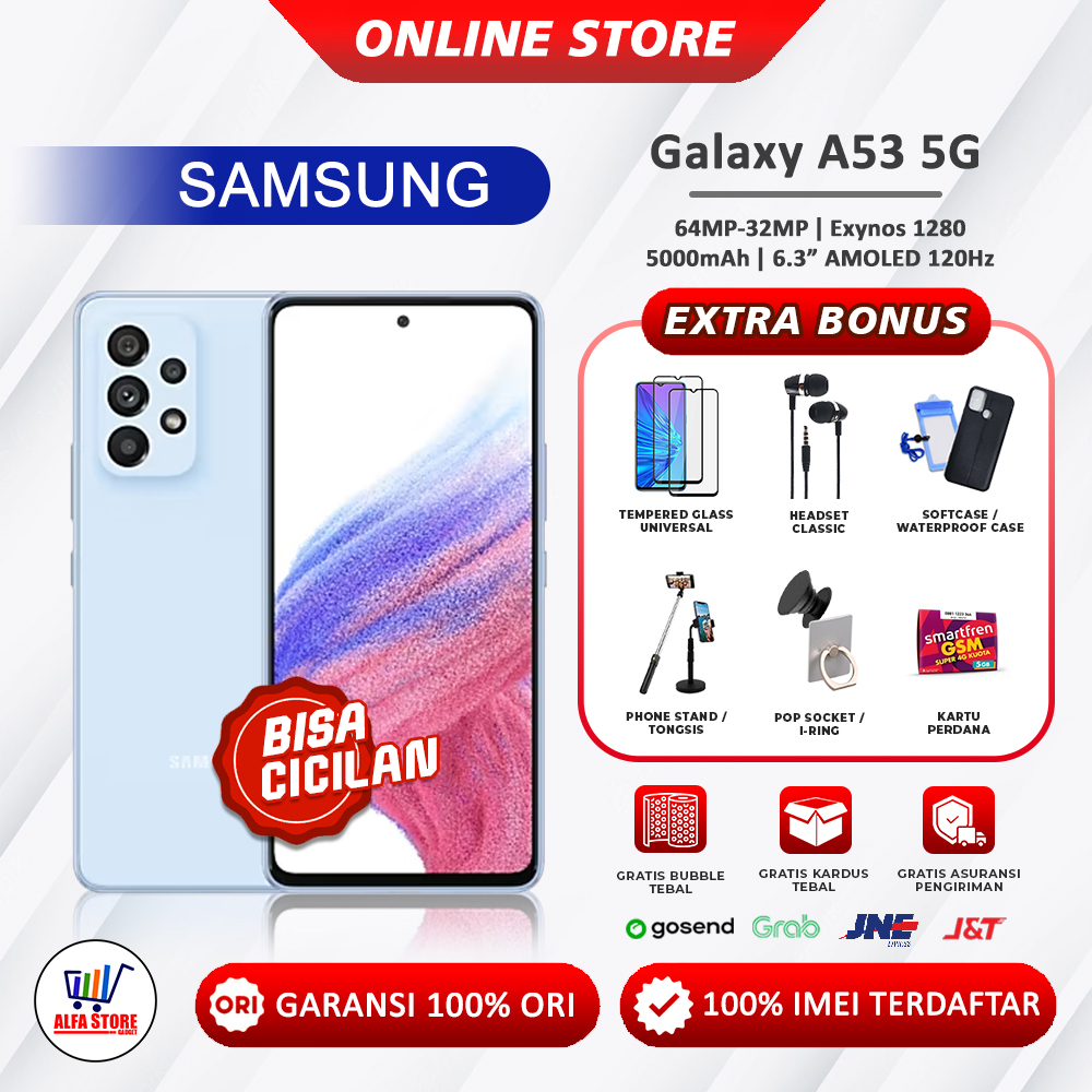 Jual HP Samsung Galaxy A53 5G RAM 8/128GB - 8/256GB Garansi Resmi ...