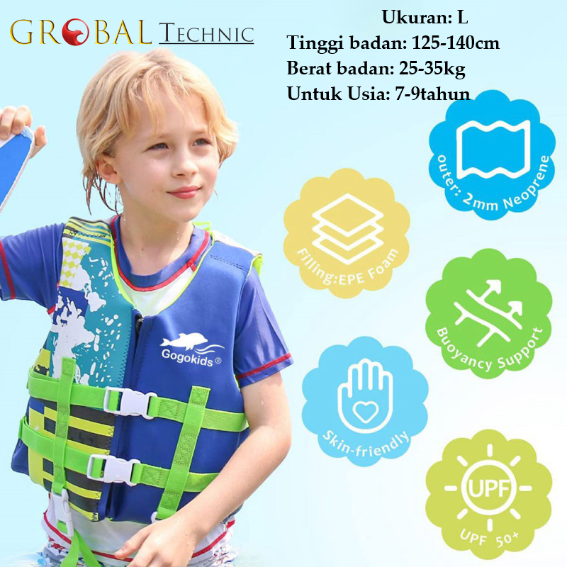 Jual Life Jacket Kids Swim Vest / Jaket Pelampung Rompi Renang Anak ...