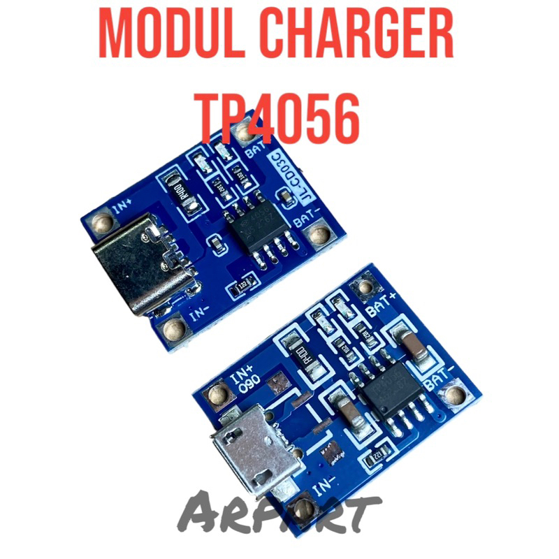 Jual modul charger TP4056 micro usb dan tipe C | Shopee Indonesia