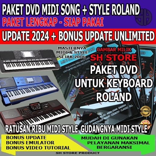 Jual Update 2024 Midi Song & Style Keyboard Roland Update Full Version ...