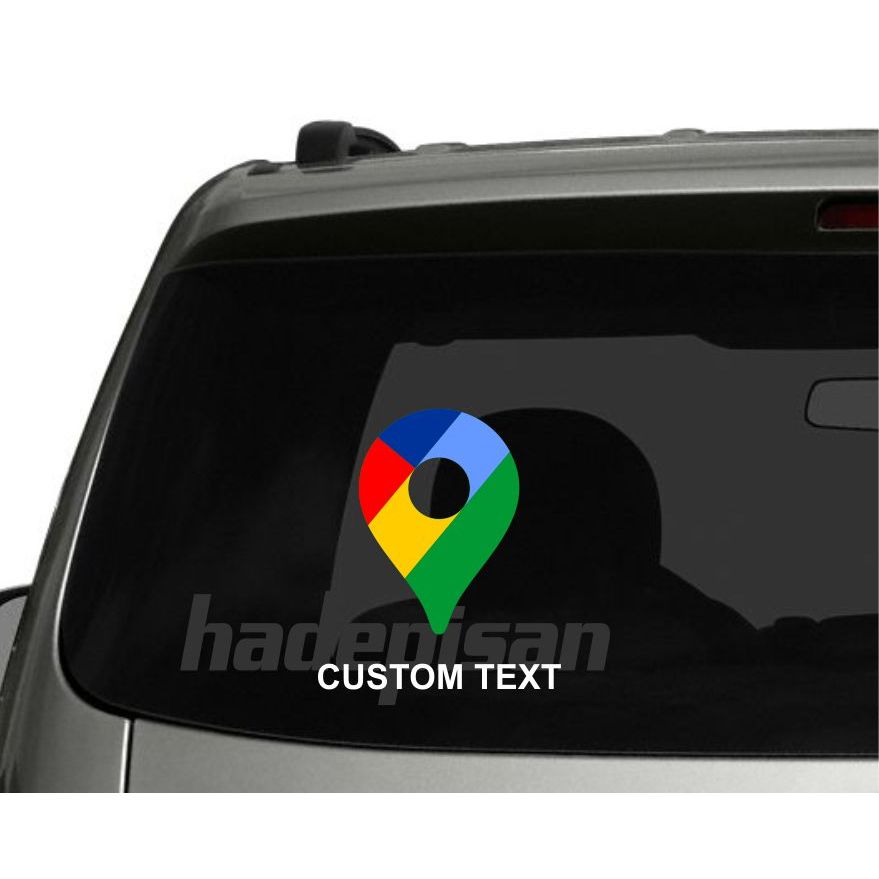 Jual Stiker Cutting Sticker Kaca Mobil google Maps Rumah Toko Alamat ...