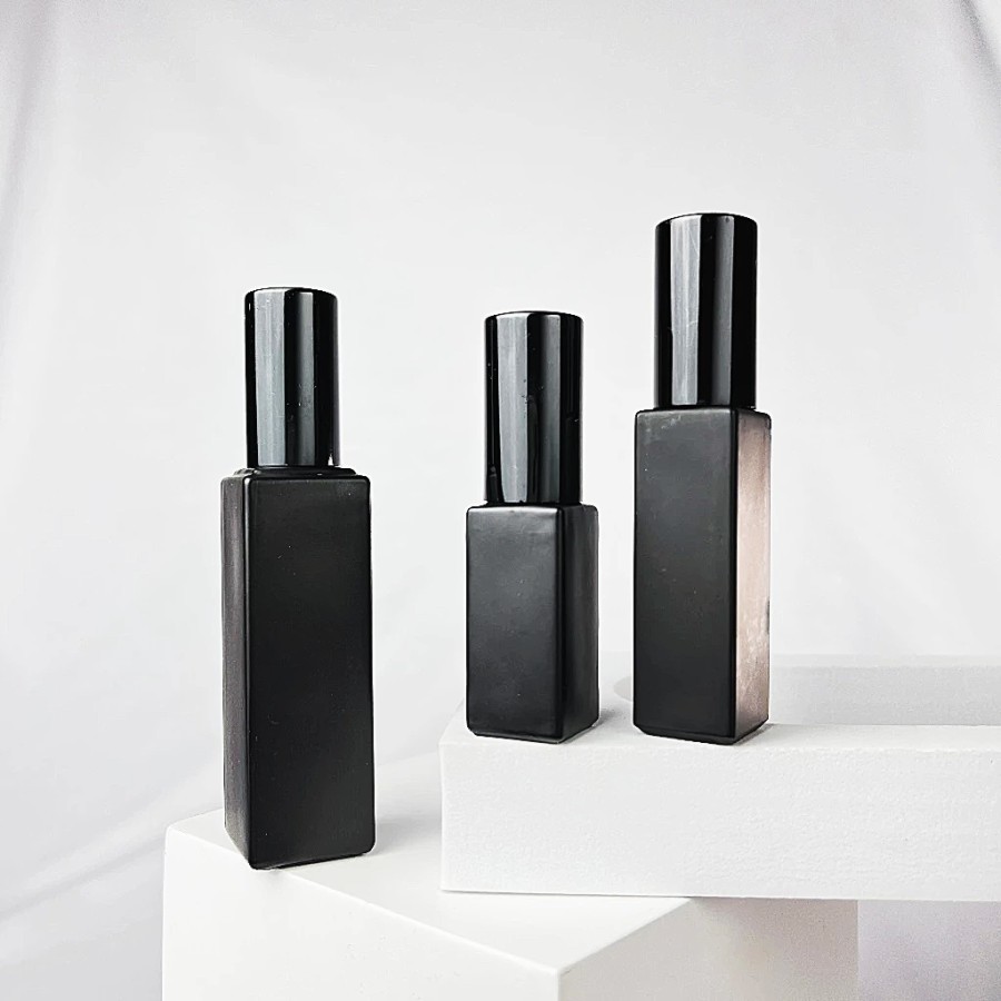 Jual Botol parfum kotak 15ml spray mini isi ulang refil travel hitam ...