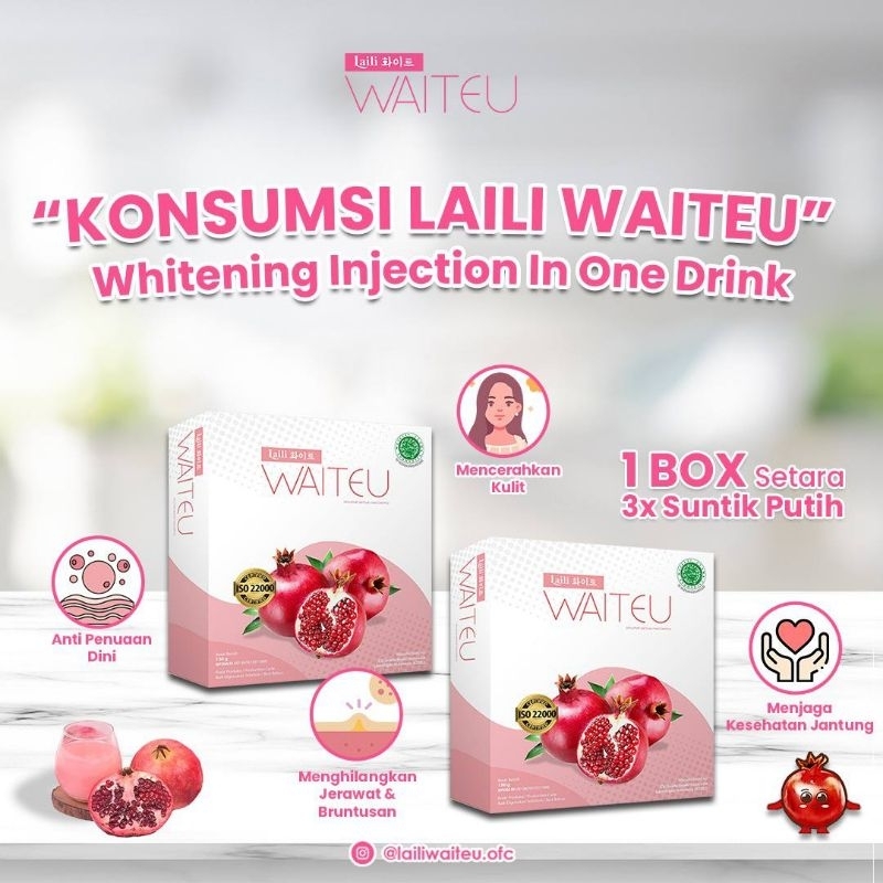 Jual LAILI BRAND ORIGINAL WAITEU COLLAGEN DRINK - Minuman Kolagen 150gr - Pemutih Detox Tubuh ...