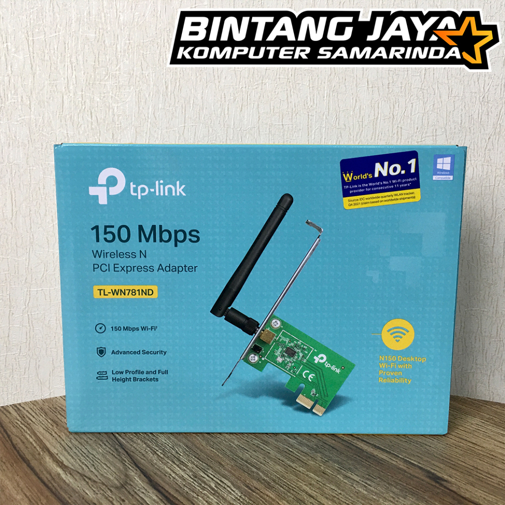 Jual TP-Link TL-WN781ND 150Mbps Wireless N PCI Express Adapter | Shopee ...