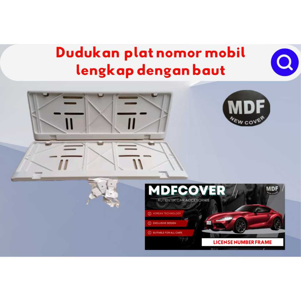 Jual DUDUKAN TEMPAT PLAT NOMOR MOBIL LENGKAP DENGAN BAUT | Shopee Indonesia