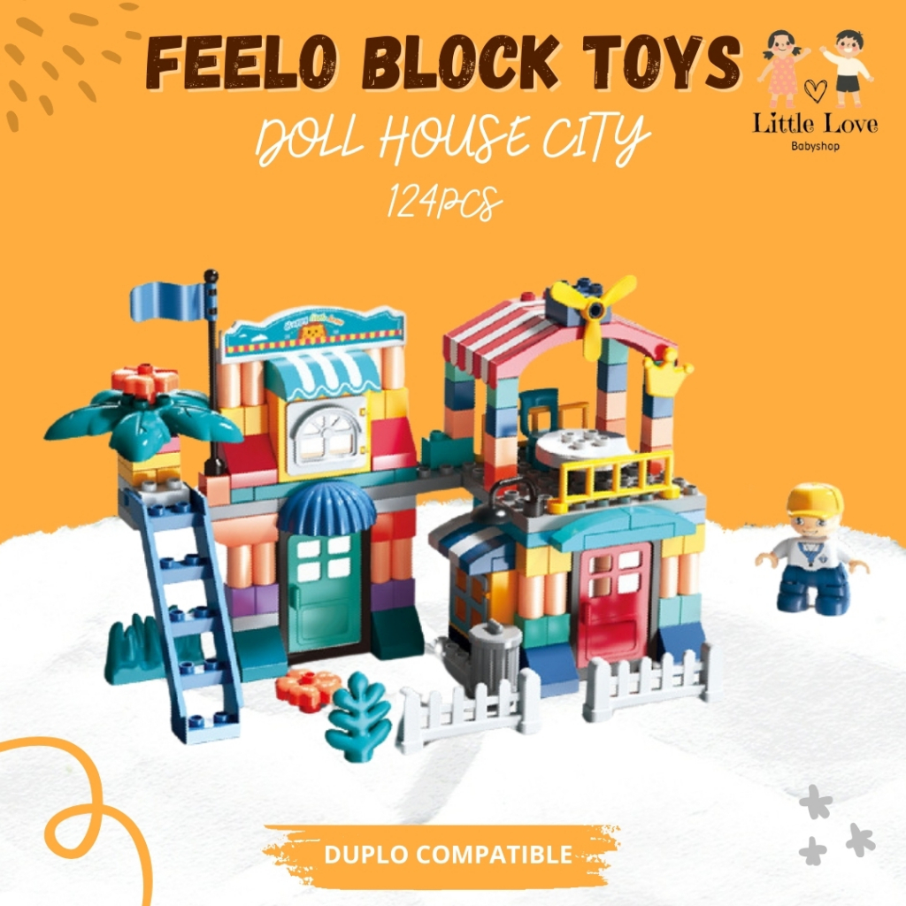 Jual Feelo Building Blocks - compatible duplo bricks mainan rumah2an ...