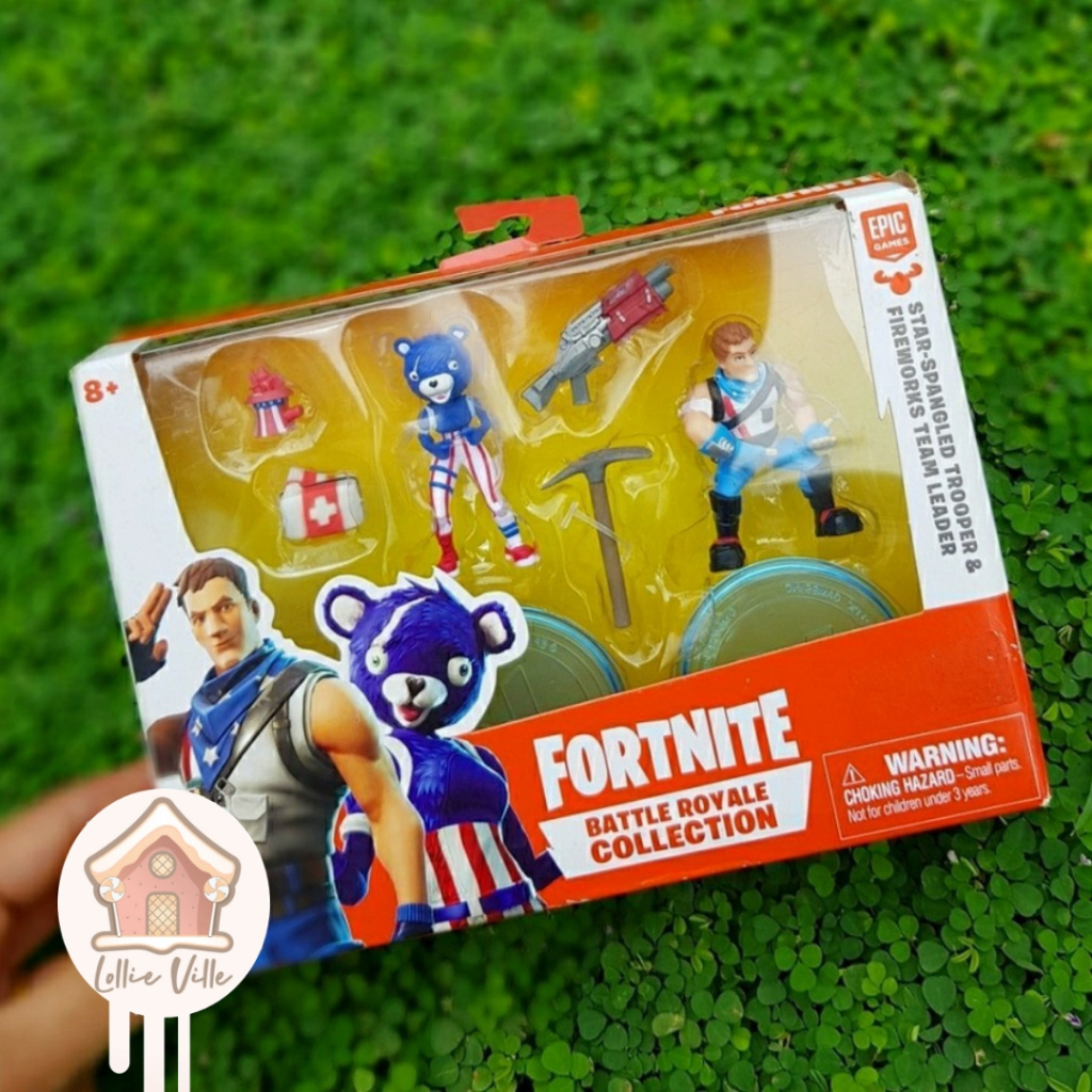 Jual Fortnite Star Spangled Trooper & Fireworks Team Leader | Shopee ...