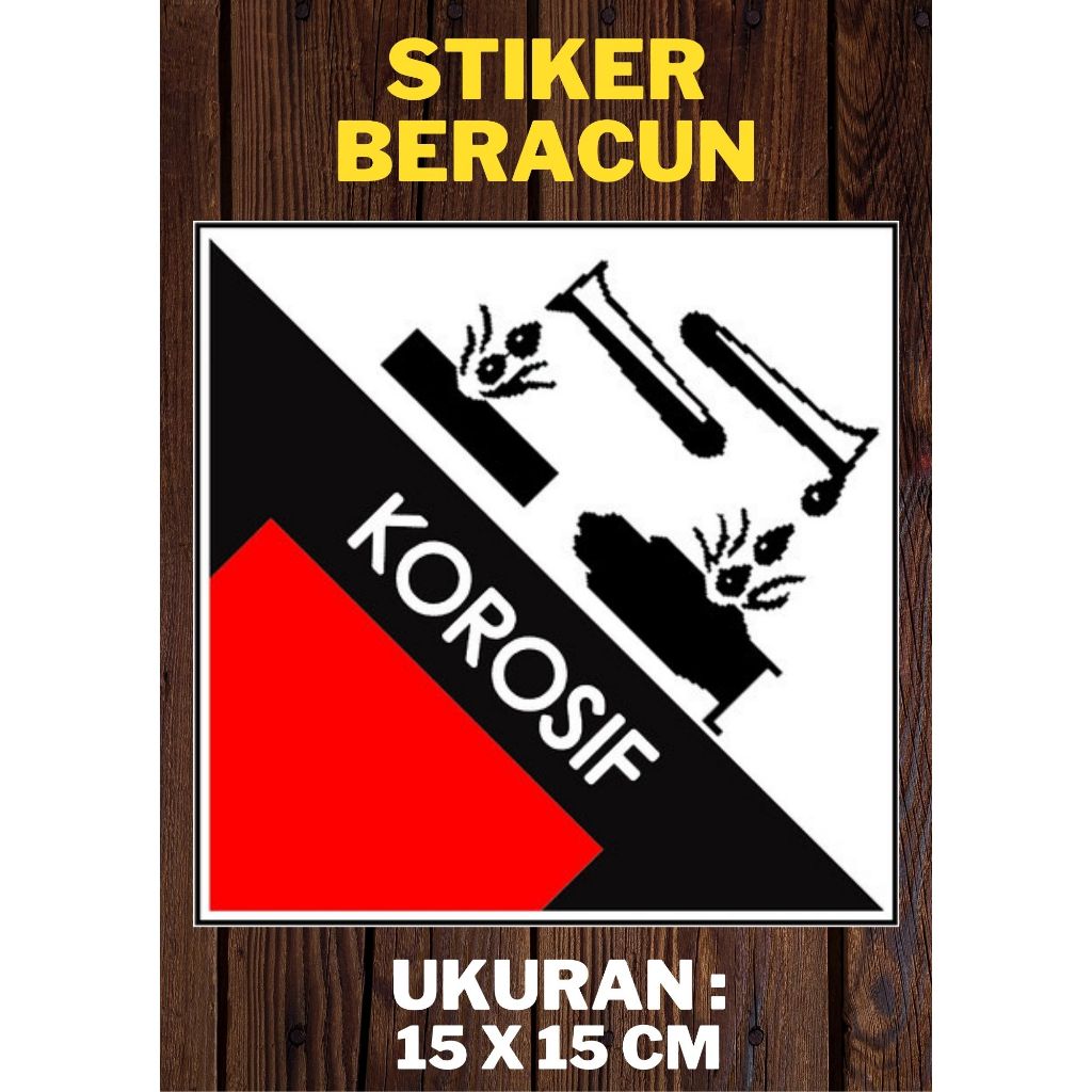 Jual Sticker Tanda Simbol Limbah B3 Stiker Dinding Berbahaya & Beracun ...