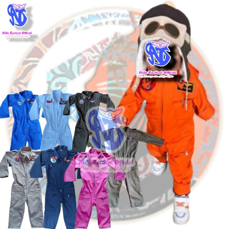 Jual Baju Penerbang Anak Warna Lengkap Wearpack Seragam Profesi Pilot ...