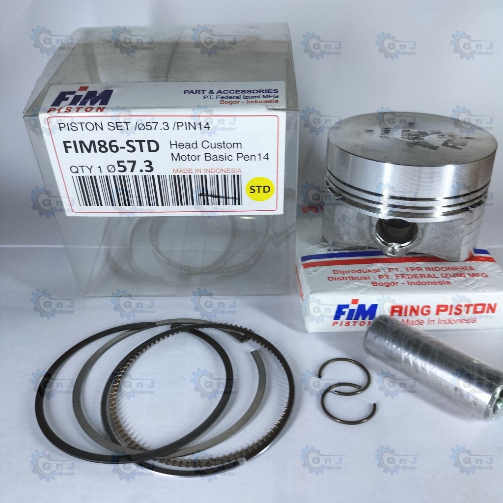 Jual Piston Kit FIM Forged | Forging New CB | CBR | Sonic | Supra GT ...