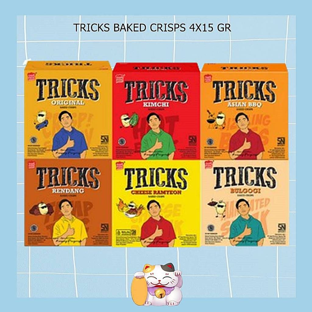 Jual Tricks Biskuit Kentang Potato Baked Chips 4 Packs @15gr / Keripik ...