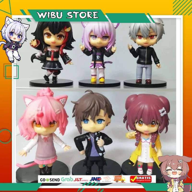 Jual Action Figure HoLolive Vtuber Hiiro Ookami Mio Nekomata Okayu ...