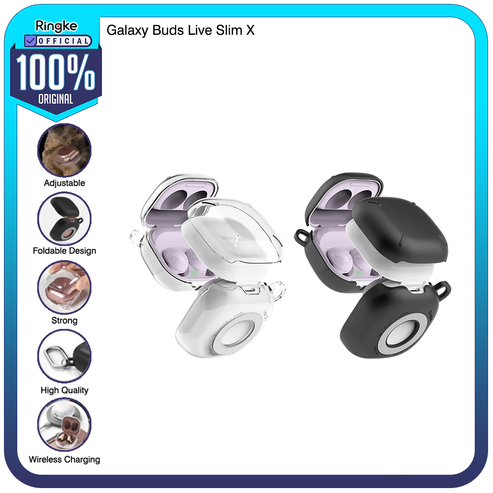 Jual Ringke Samsung Galaxy Buds Live X Hardcase Matte Clear Anti Crack ...