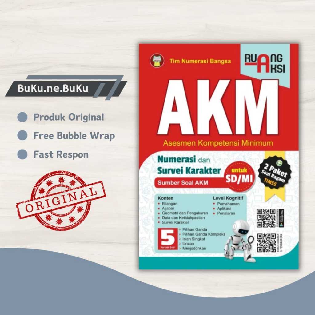 Jual BUKU RUANG AKSI AKM NUMERASI DAN SURVEI KARAKTER UNTUK SD/MI ...