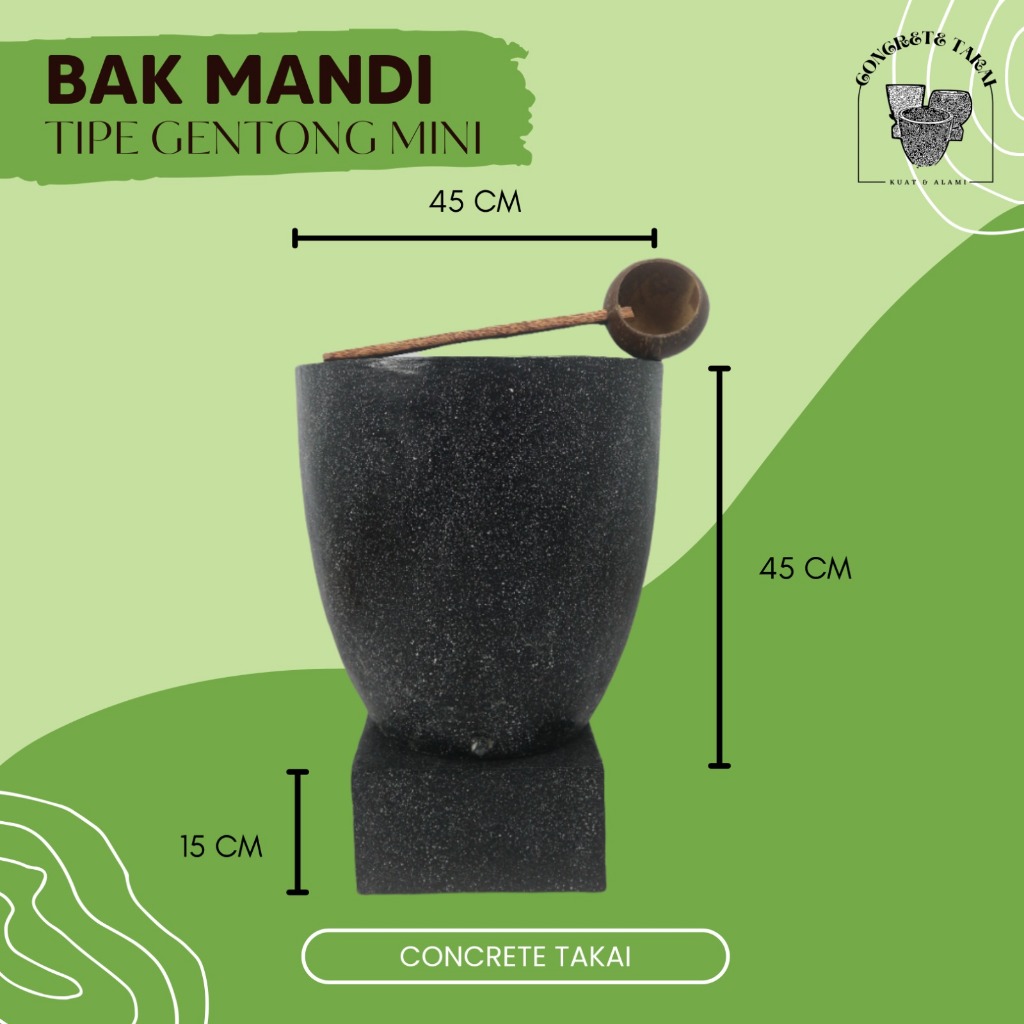 Jual Baca Deskripsi Untuk Pengiriman Bak Mandi Gentong Mini Motif Terazzo Bak Air Gentong