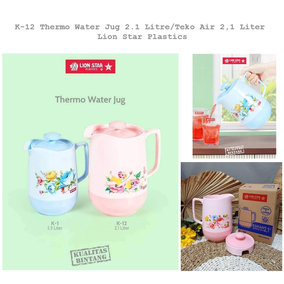 Jual K-12 Thermo Water Jug 2.1 L Teko Lion Star | Shopee Indonesia