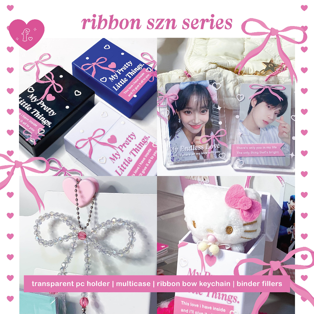 Jual ribbon szn series : pc holder, multicase, paper clip, ribbon bow ...