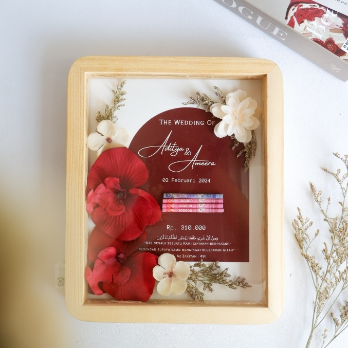 Jual Mahar Pernikahan Akrilik Camelia Mahar Acrylic | Shopee Indonesia