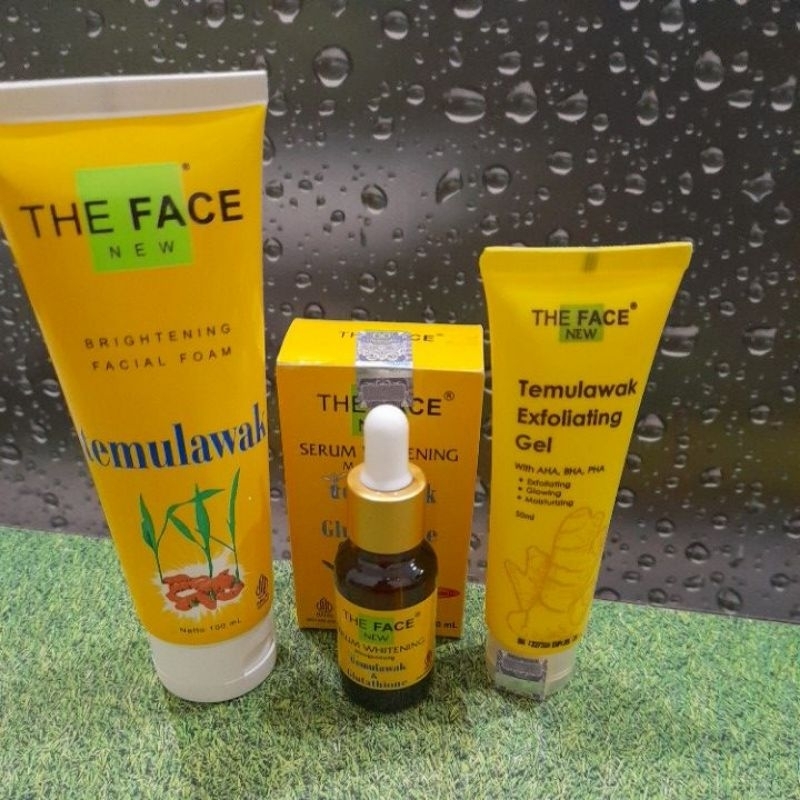 Jual Paket 3in1 The Face Temulawak Facial Foam,Serum Whitening ...